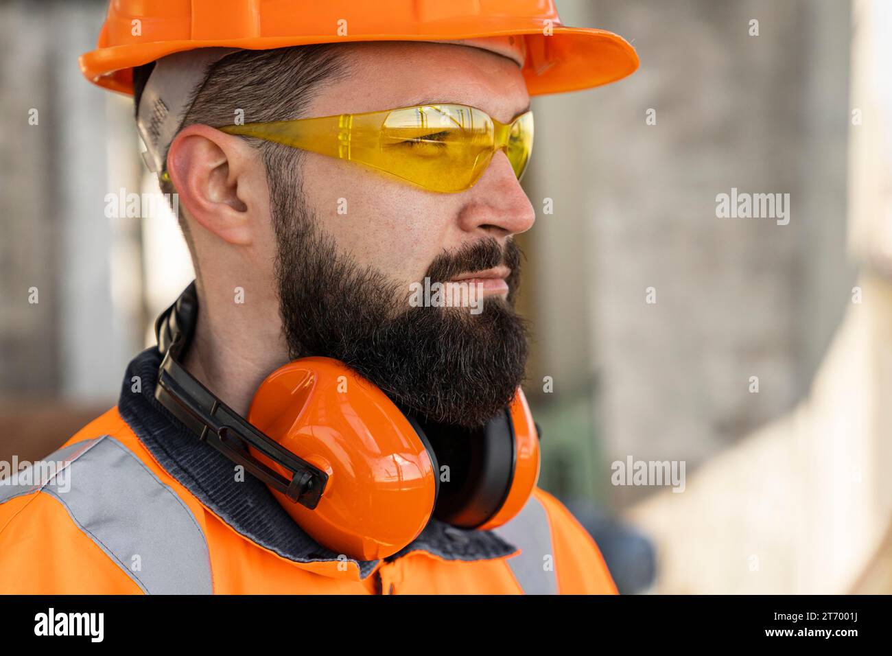 Close up man wearing protection equipment Stock Photo - Alamy