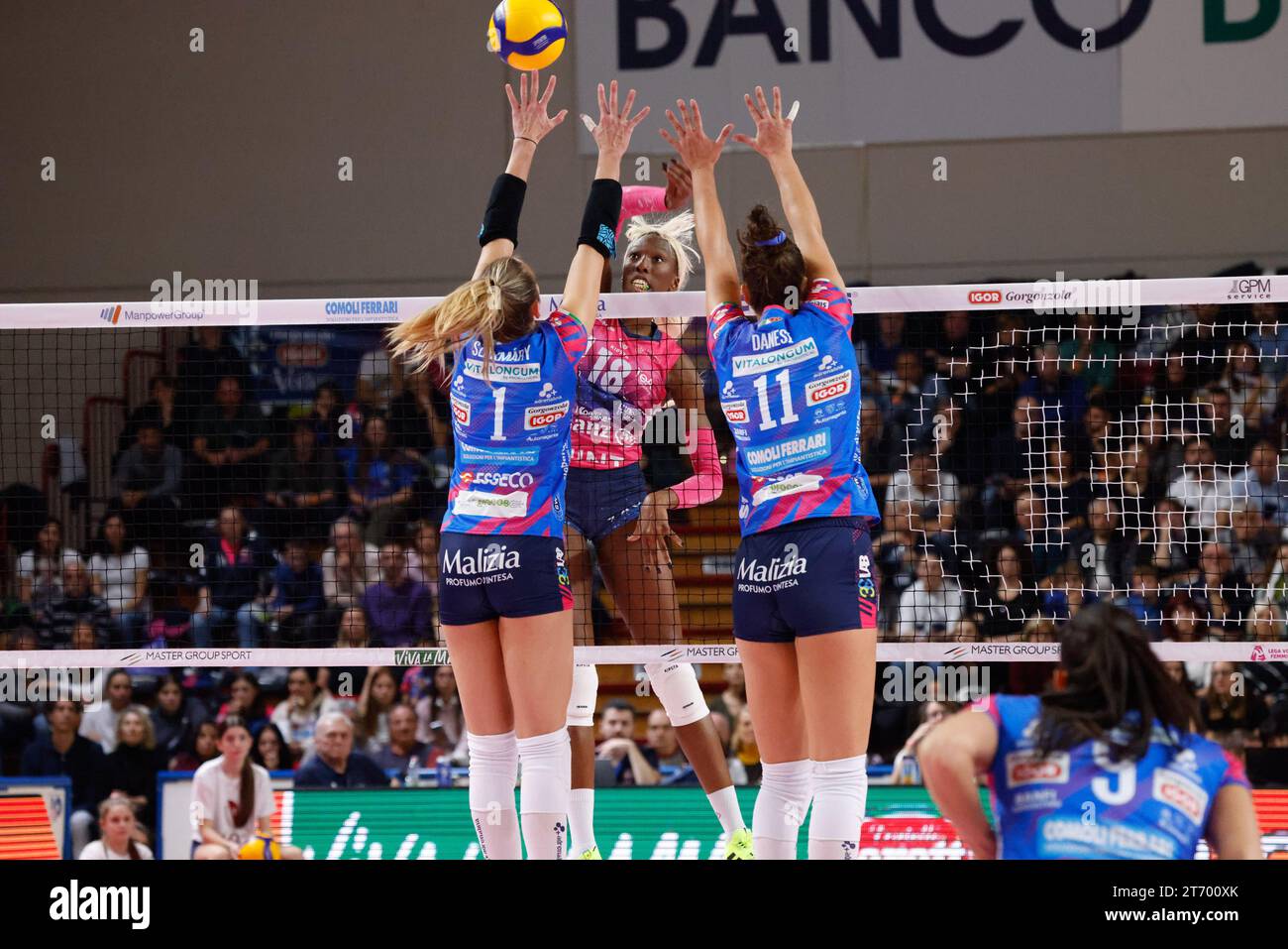 Spike Egonu (Milano) during Igor Gorgonzola Novara vsAllianzÂ VVÂ ...