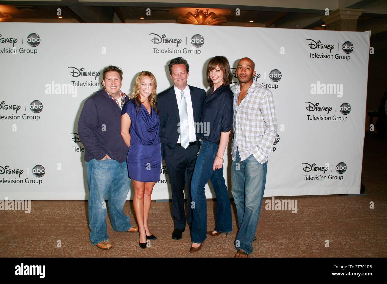 Matthew Perry and cast of "Mr. Sunshine" at the Disney ABC Television ...