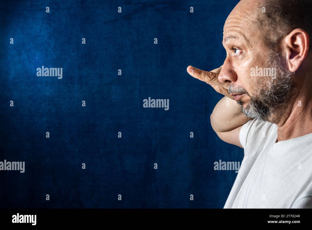 Confused scared man social problems hi-res stock photography and images ...