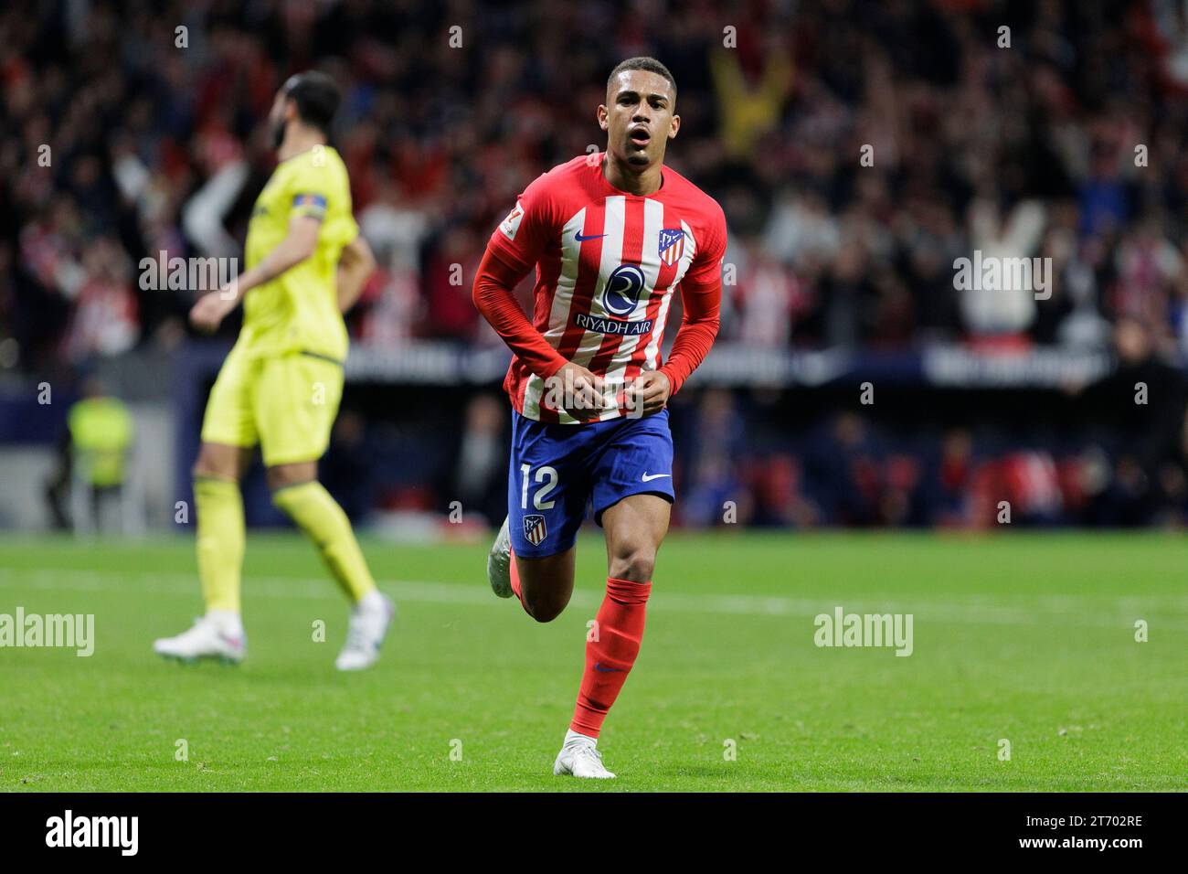 MADRID, SPAIN - NOVEMBER 12: Samuel Lino of Atletico de Madrid ...
