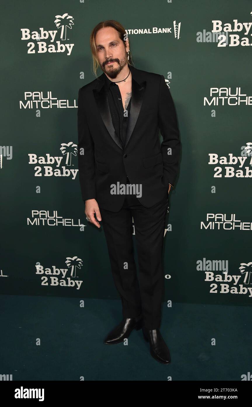 Marco Perego arrives at the Baby2Baby Gala on Saturday, Nov. 11, 2023 ...