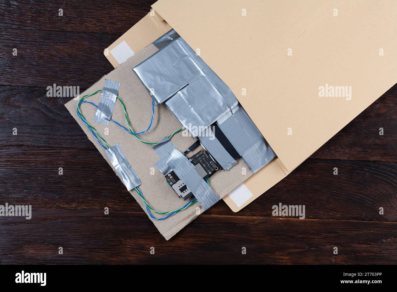 Mail bomb IED - Improvised Explosive Device with composition C-4 ...