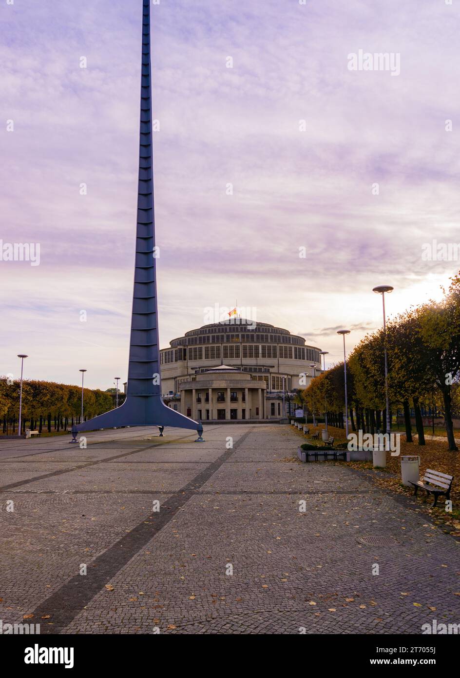 Wroclaw, Poland - November 10, 2023 Hala Stulecia or Centennial Hall ...