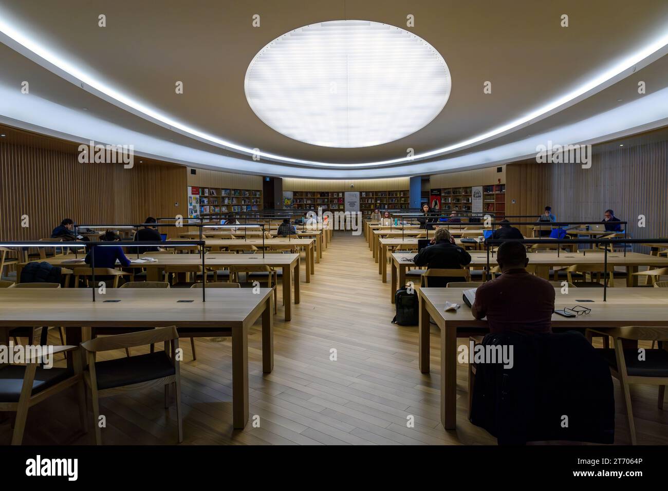 Reading or quiet room at the Calgary Central Library, also known as the ...