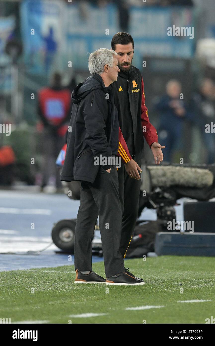 Rome, Italy, 12 Nov, 2023 Salvatore Foti assist. Coach of AS Roma and ...