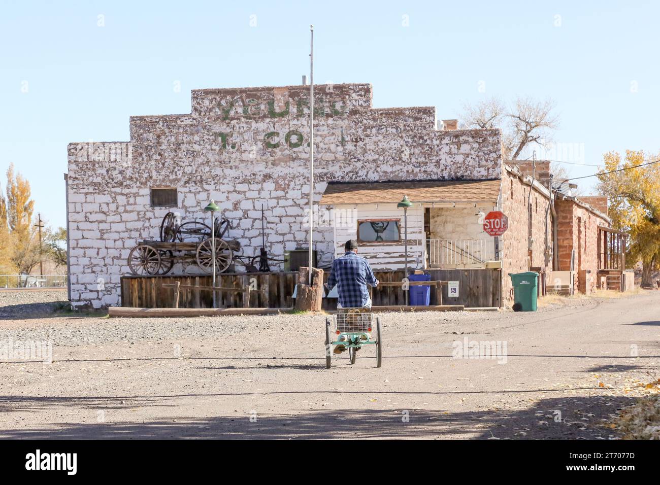 On Bucket of Blood Street in Holbrook, Arizona Stock Photo - Alamy