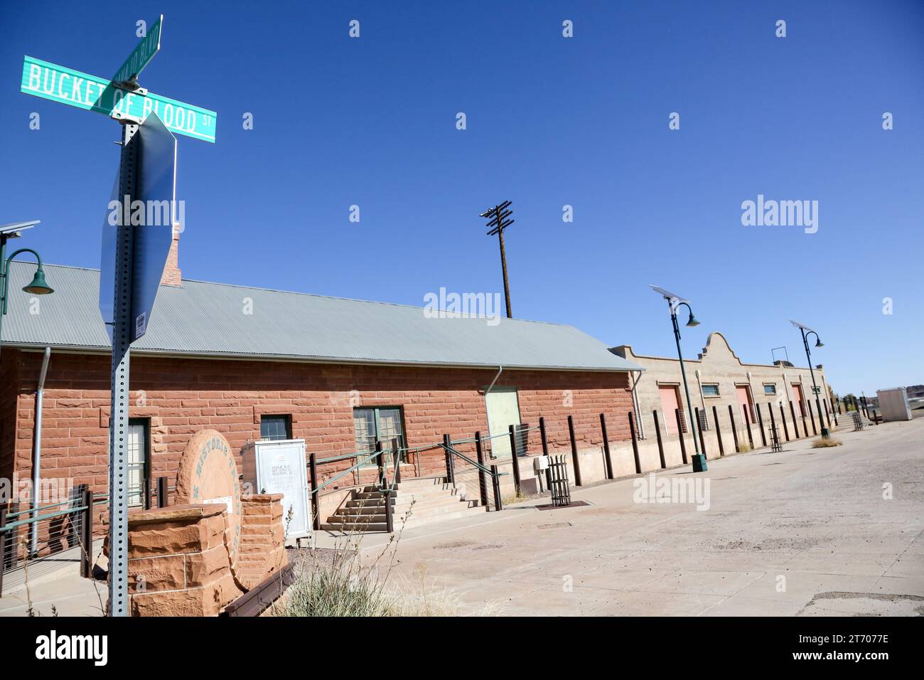 On Bucket of Blood Street in Holbrook, Arizona Stock Photo - Alamy