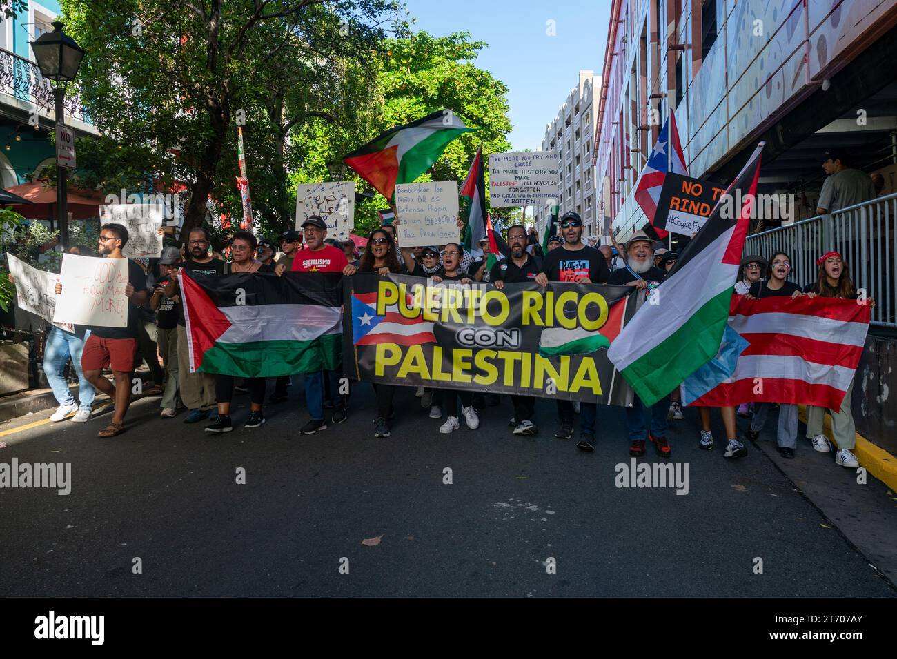 SAN JUAN , Puerto Rico - March for Palestine at Holocaust Memorial ...