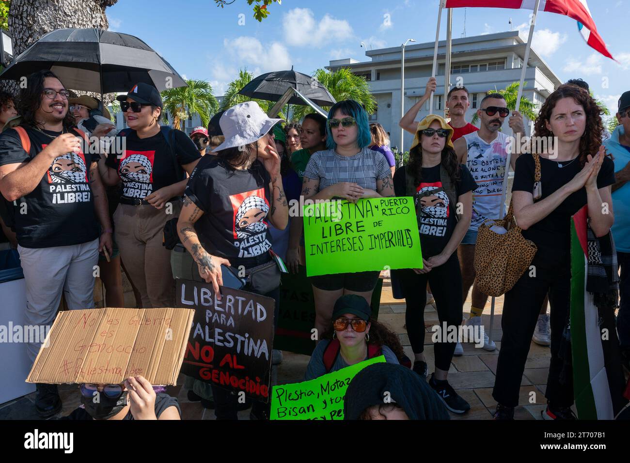 SAN JUAN , Puerto Rico - March for Palestine at Holocaust Memorial ...