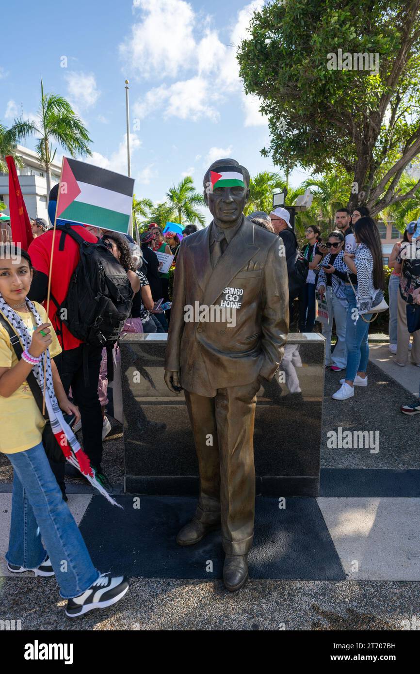 SAN JUAN , Puerto Rico - March for Palestine at Holocaust Memorial ...