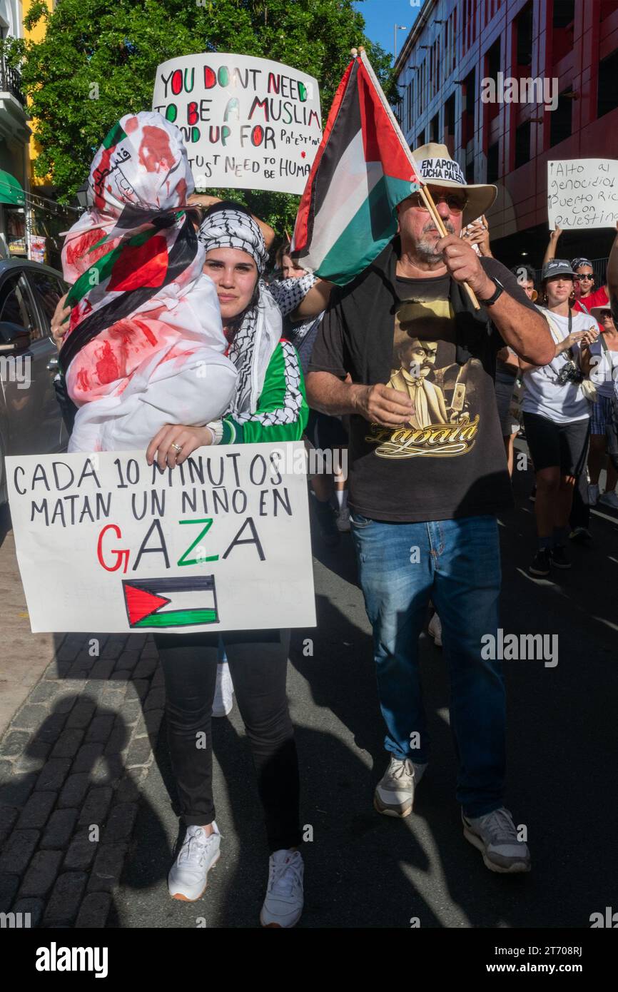 SAN JUAN , Puerto Rico - March for Palestine at Holocaust Memorial ...