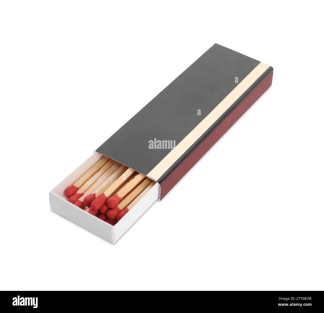 Cigar matches in box isolated on white Stock Photo - Alamy