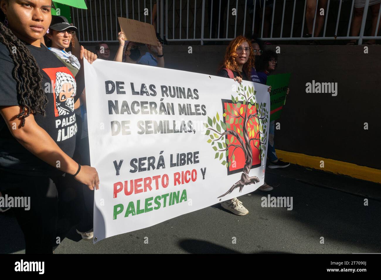 SAN JUAN , Puerto Rico - March for Palestine at Holocaust Memorial ...