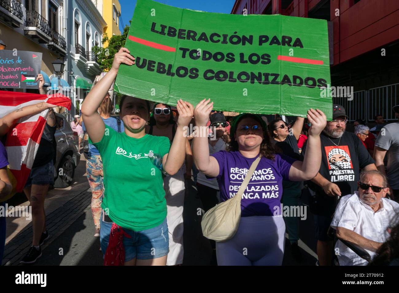 SAN JUAN , Puerto Rico - March for Palestine at Holocaust Memorial ...