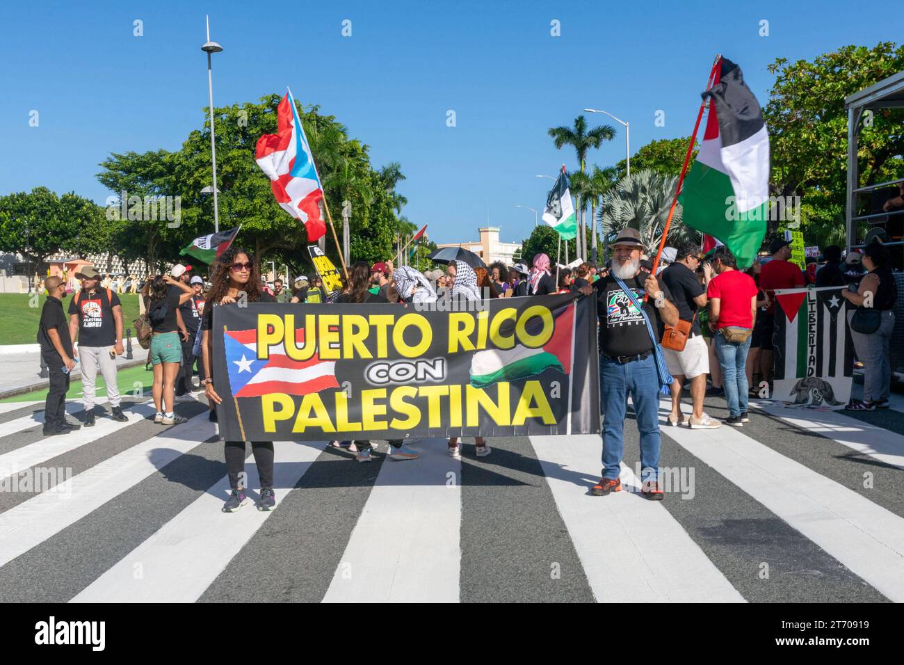 SAN JUAN , Puerto Rico - March for Palestine at Holocaust Memorial ...
