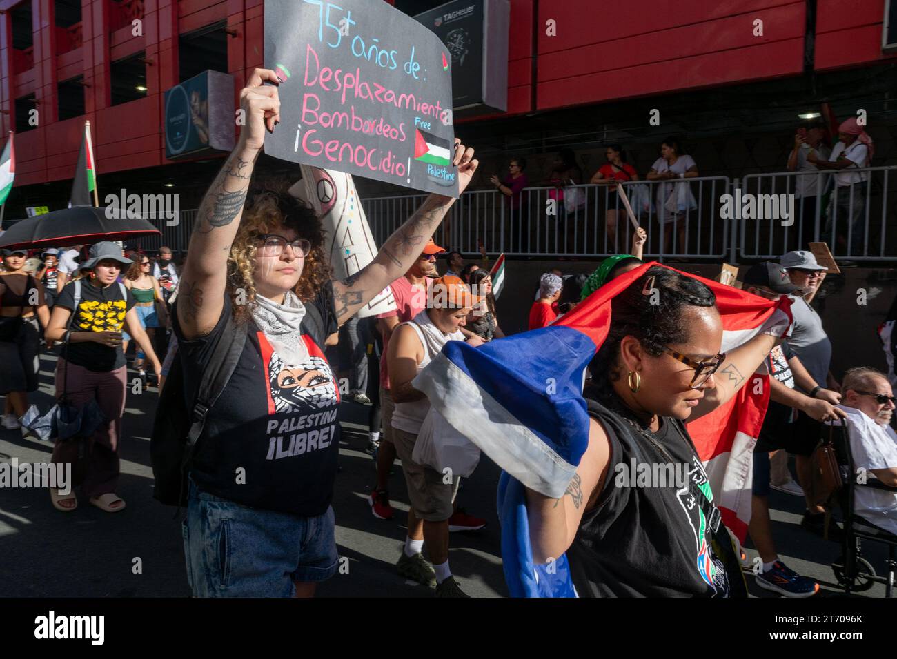 SAN JUAN , Puerto Rico - March for Palestine at Holocaust Memorial ...