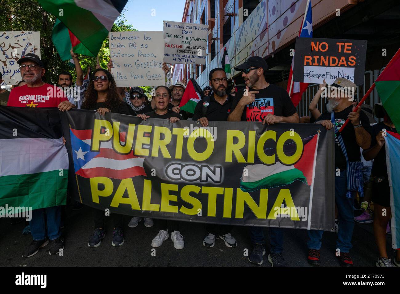 SAN JUAN , Puerto Rico - March for Palestine at Holocaust Memorial ...