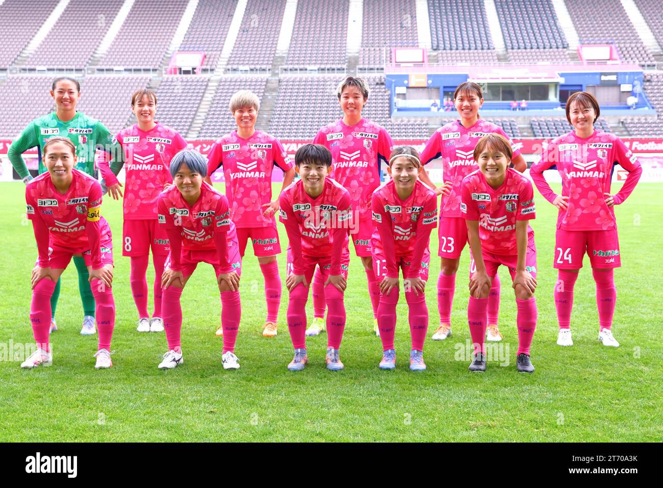 Cerezo Osaka Yanmar Ladies team group line-up (Cerezo Ladies), NOVEMBER 12, 2023 - Football ...