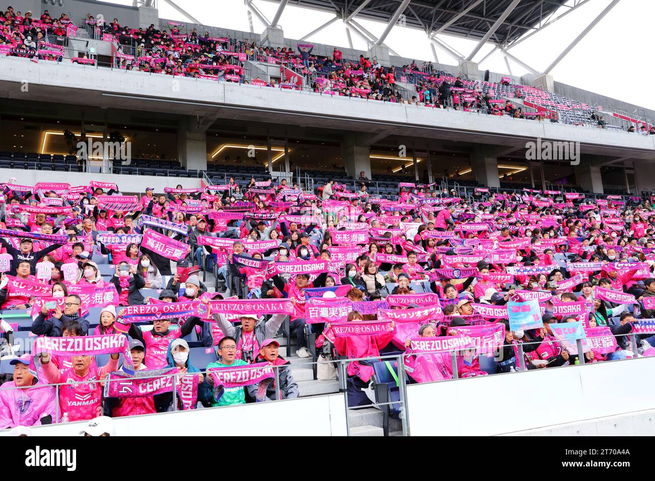 Cerezo Osaka Yanmar Ladies fans (Cerezo Ladies), NOVEMBER 12, 2023 - Football / Soccer : 2023-24 ...