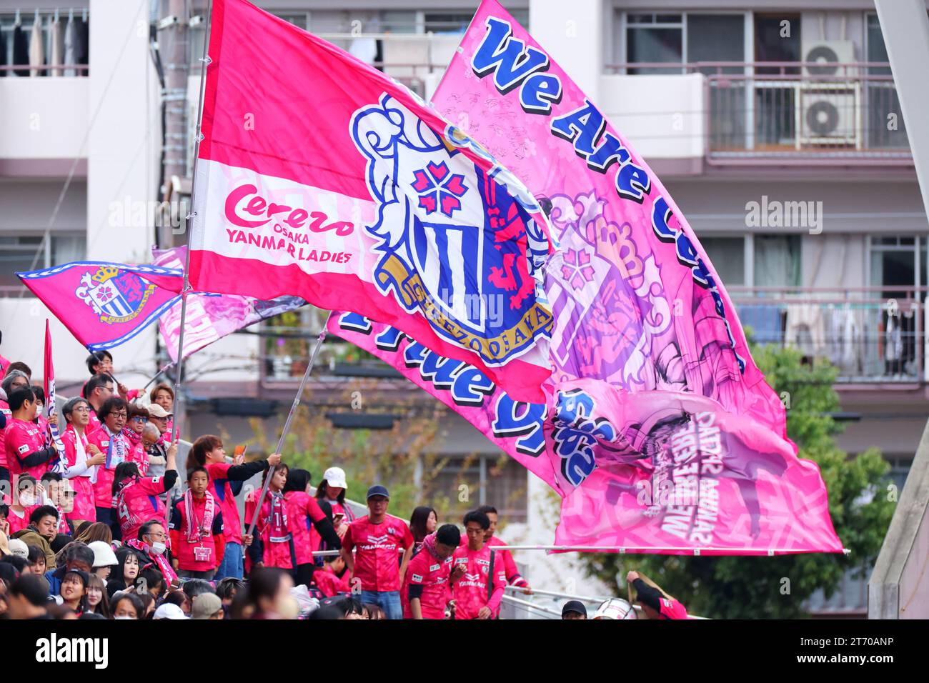 Cerezo Osaka Yanmar Ladies fans (Cerezo Ladies), NOVEMBER 12, 2023 - Football / Soccer : 2023-24 ...