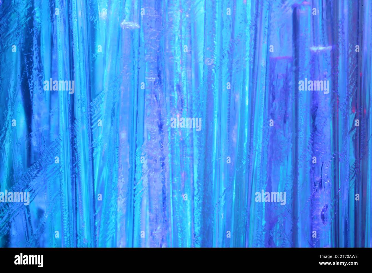 Optical fiber strands transmitting blue light, macro view Stock Photo ...
