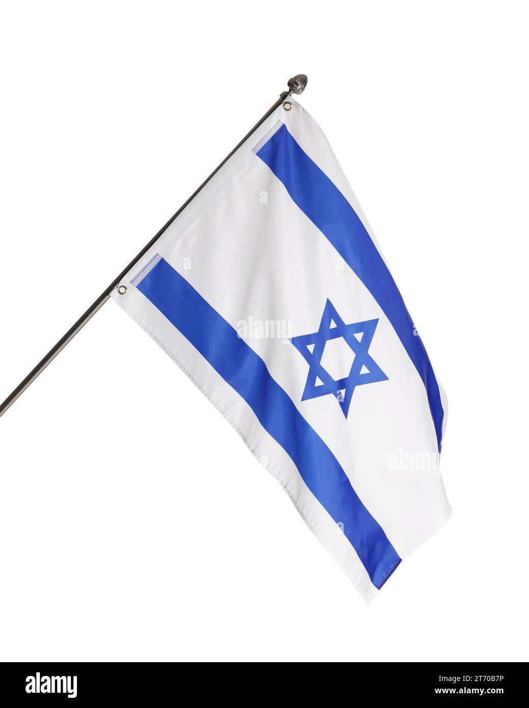 Flag of Israel isolated on white. National symbol Stock Photo - Alamy