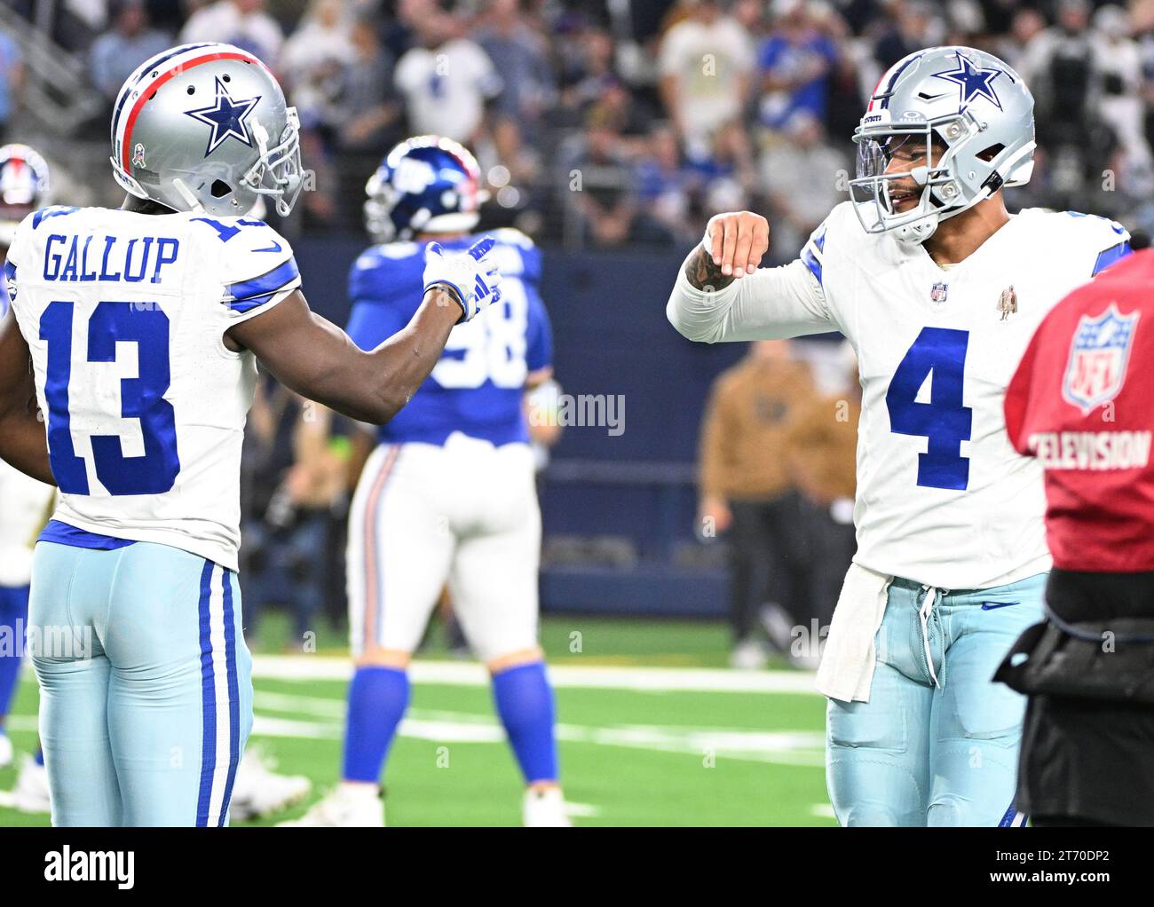 Arlington, United States. 12th Nov, 2023. Dallas Cowboys Michael Gallup ...