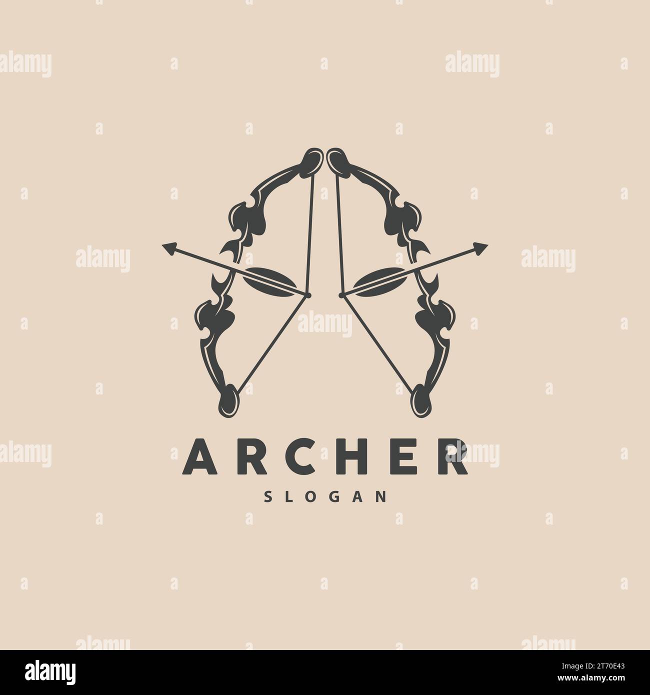 Archer Logo, Archery Arrow Vector, Elegant Simple Minimalist Design ...