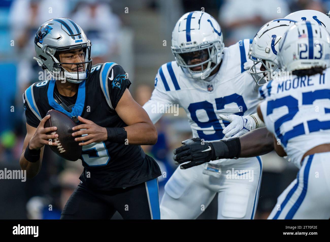 Indianapolis Colts cornerback Kenny Moore II (23) pressures Carolina ...