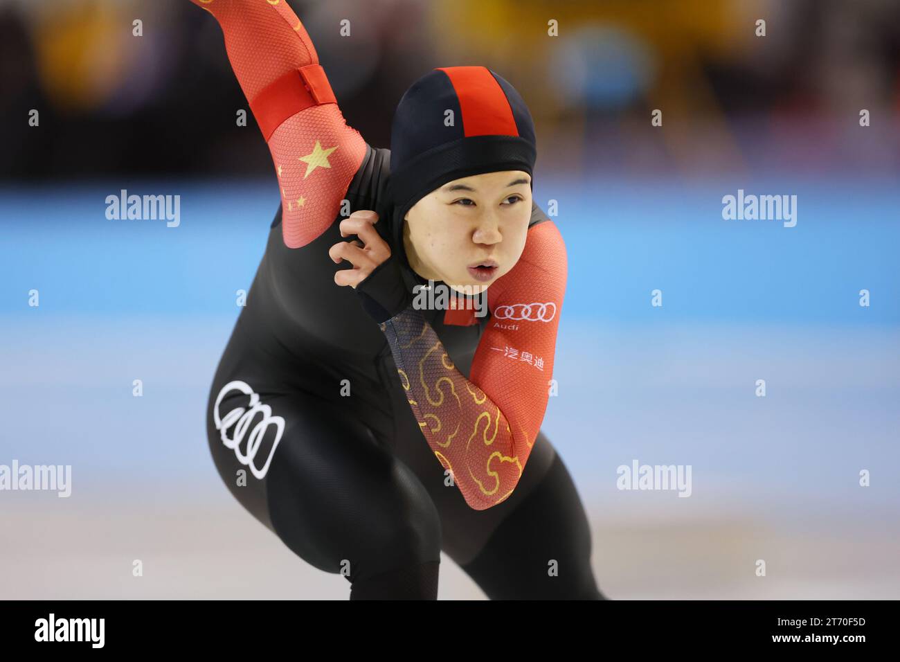 Tian Ruining (CHN), NOVEMBER 11, 2023 - Speed Skating : ISU Speed Skating World Cup 2023/24 ...