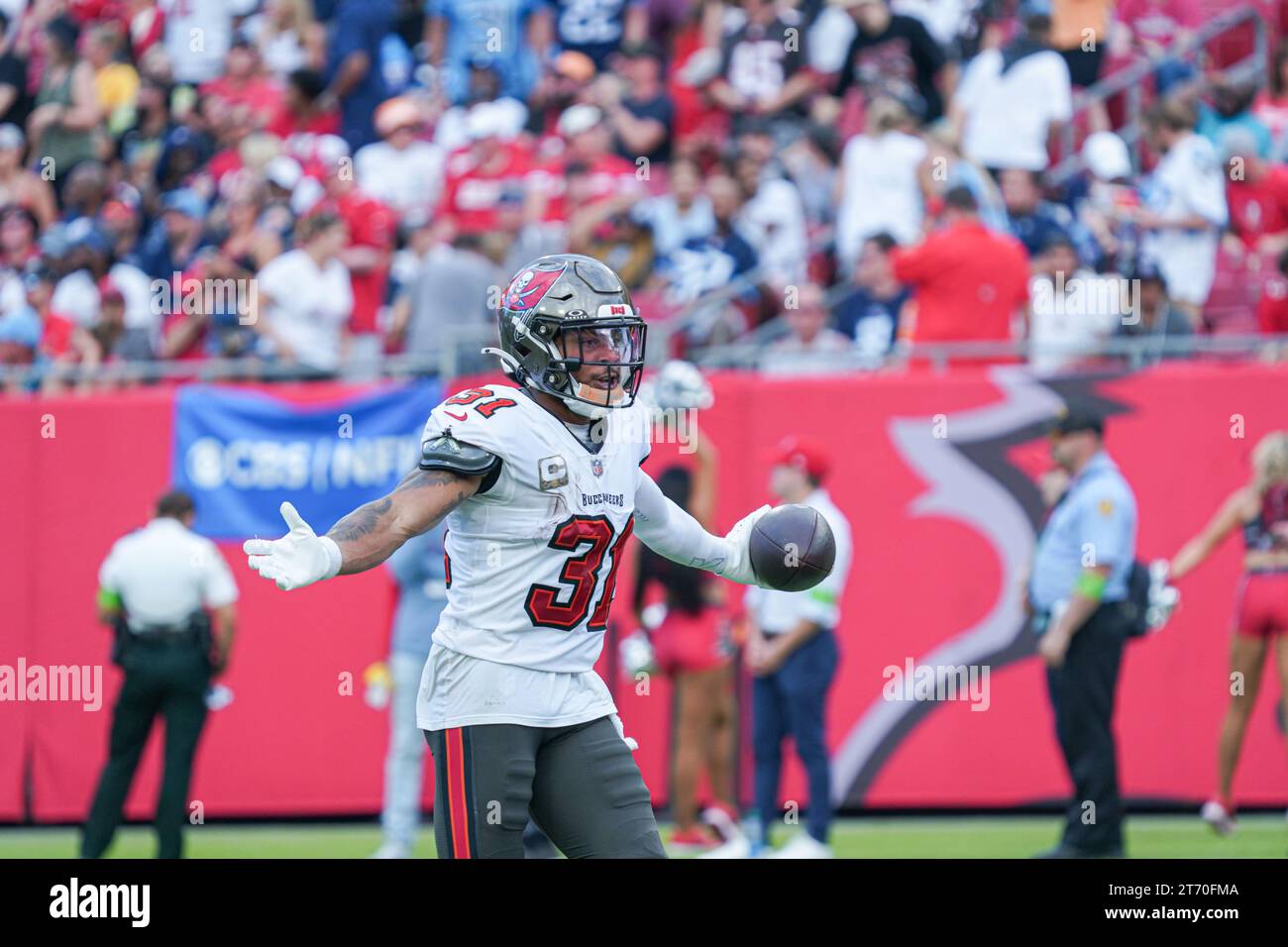 Tampa Bay, Florida, USA, November 12, 2023, Tampa Bay Buccaneers player ...
