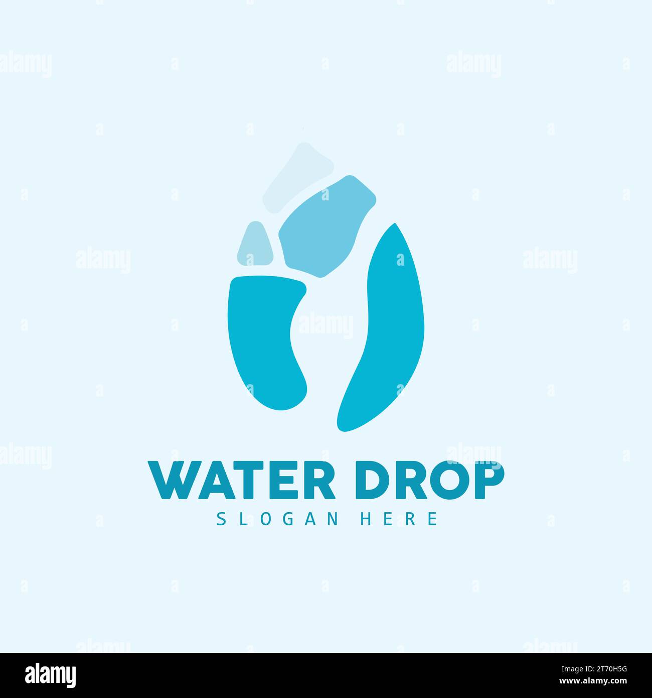 Water Drop Logo, Simple Vector, Elegant Design, Icon Symbol Template ...