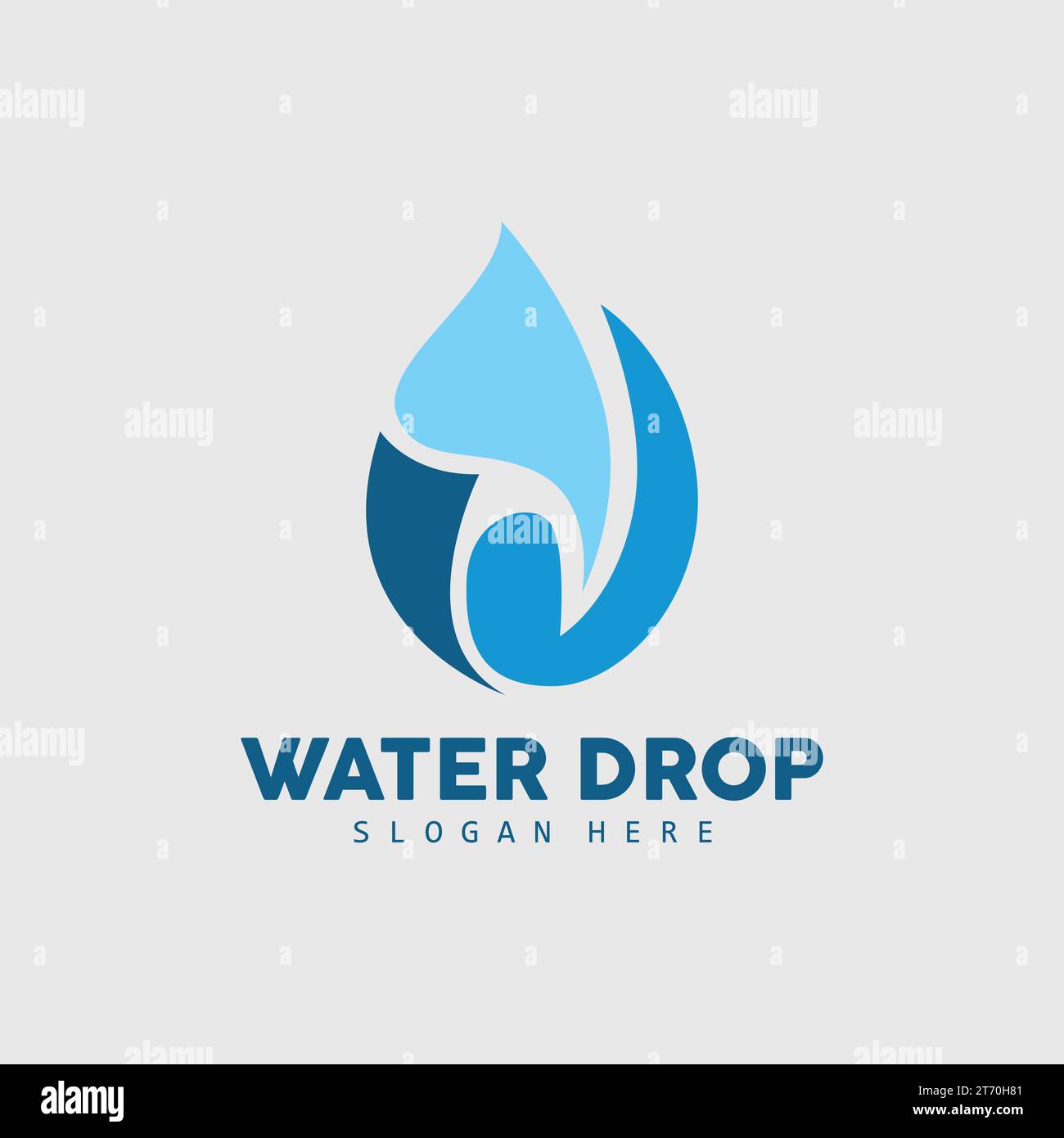 Raindrop logo template hi-res stock photography and images - Alamy