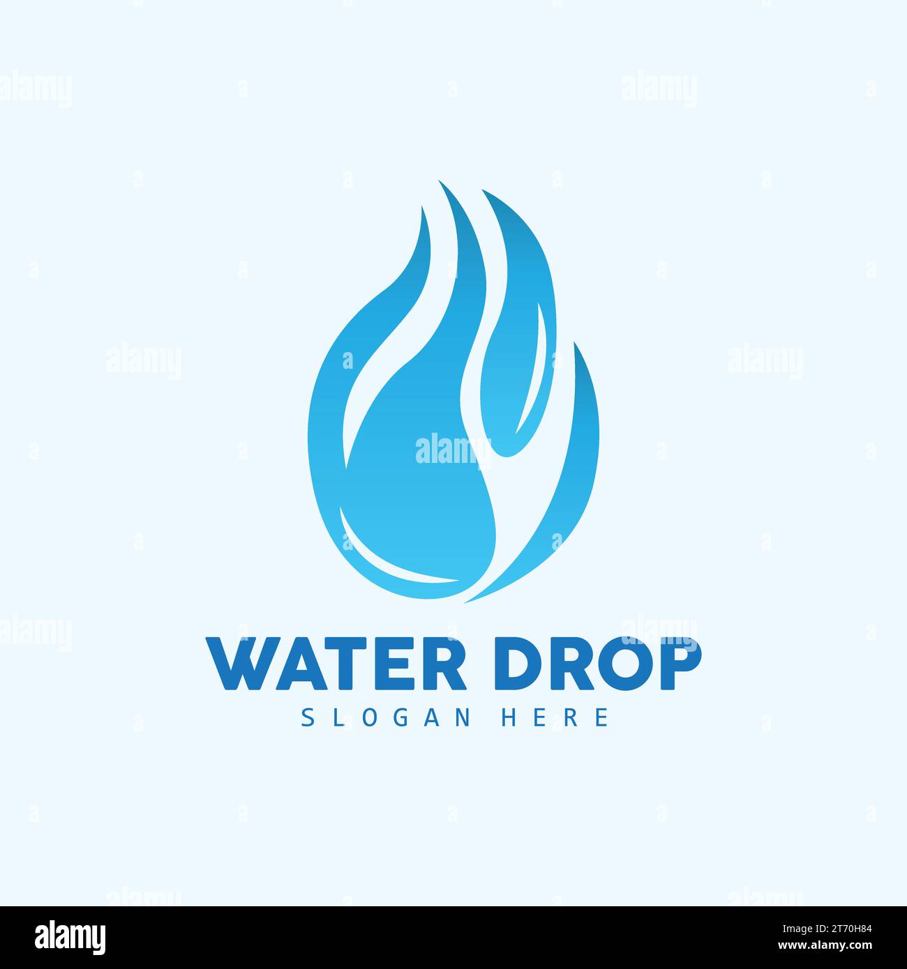 Raindrop logo template hi-res stock photography and images - Alamy