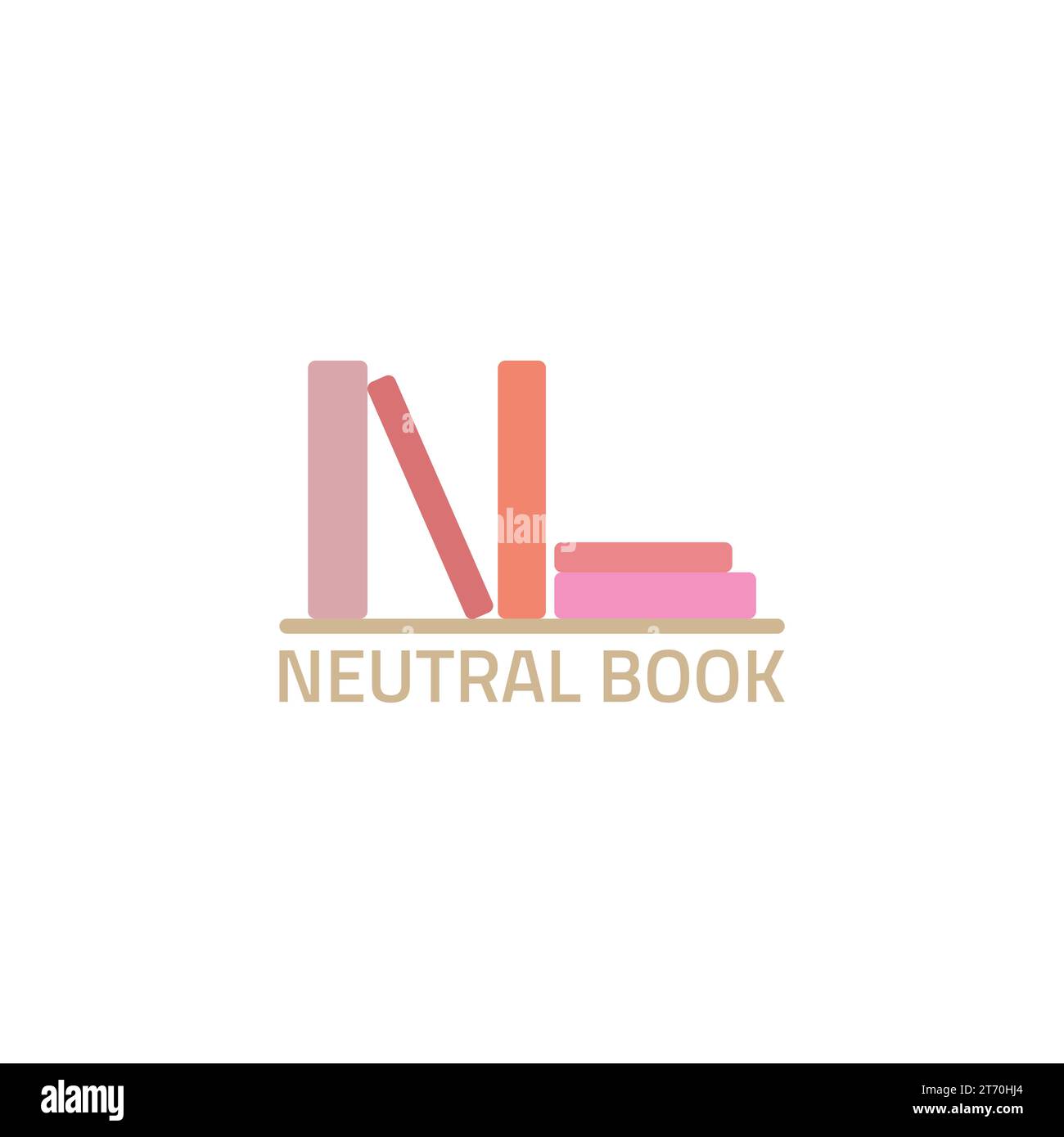 Shelf and books logo resembling the letter N Stock Vector Image & Art ...