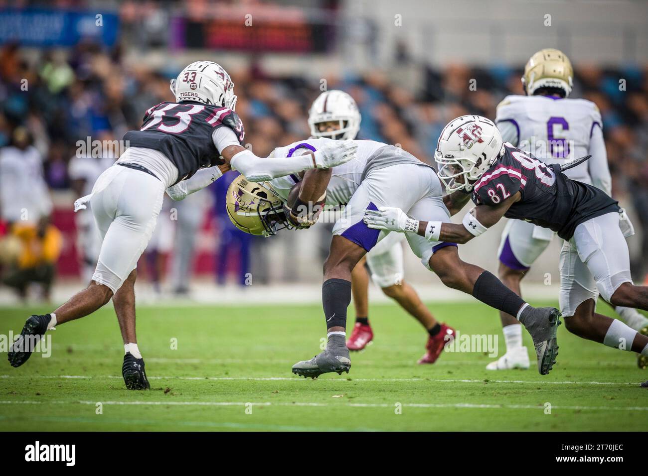 November 12, 2023: Texas Southern Tigers defensive back Xavier Goynes ...