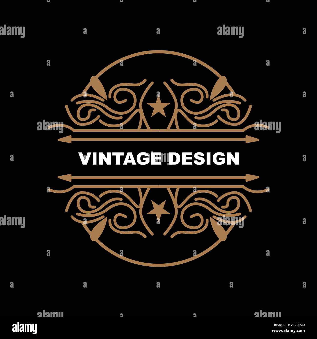 Vintage background logo Stock Vector Images - Alamy