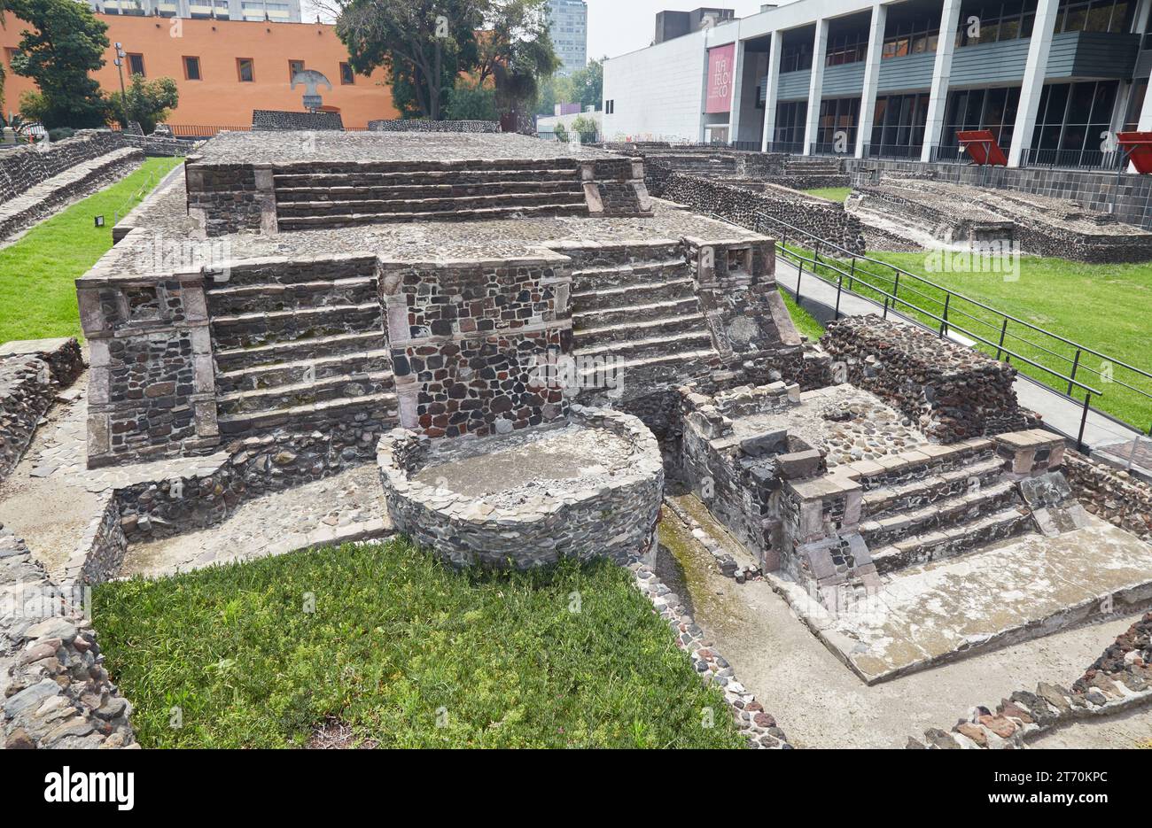 The ancient Aztec ruins of Tlatelolco in Mexico City Stock Photo - Alamy