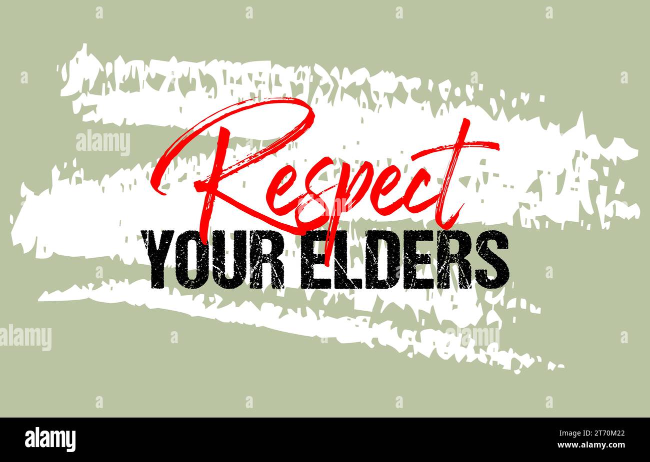 Respect the elders Stock Vector Images - Alamy