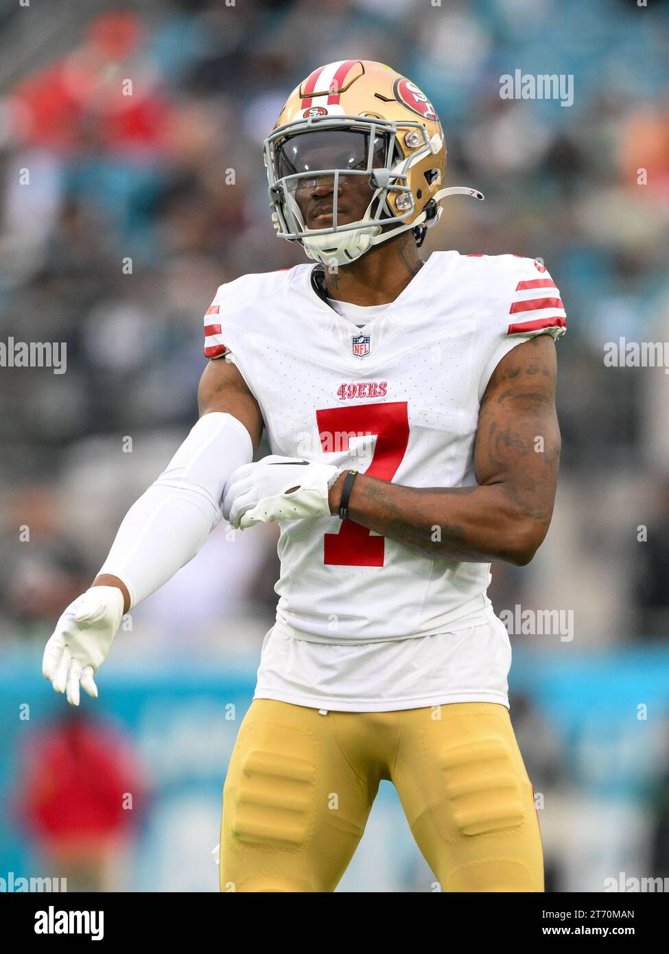 Jacksonville, Florida, USA. November 12, 2023: San Francisco 49ers ...