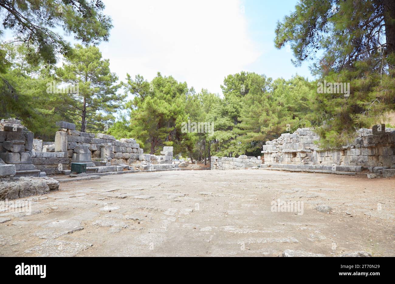 The seaside ruins of Phaselis in Antalya Province, Turkey Stock Photo ...