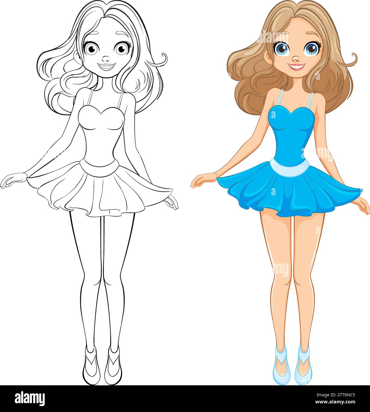 A whimsical doodle outline for coloring pages Stock Vector Image & Art ...