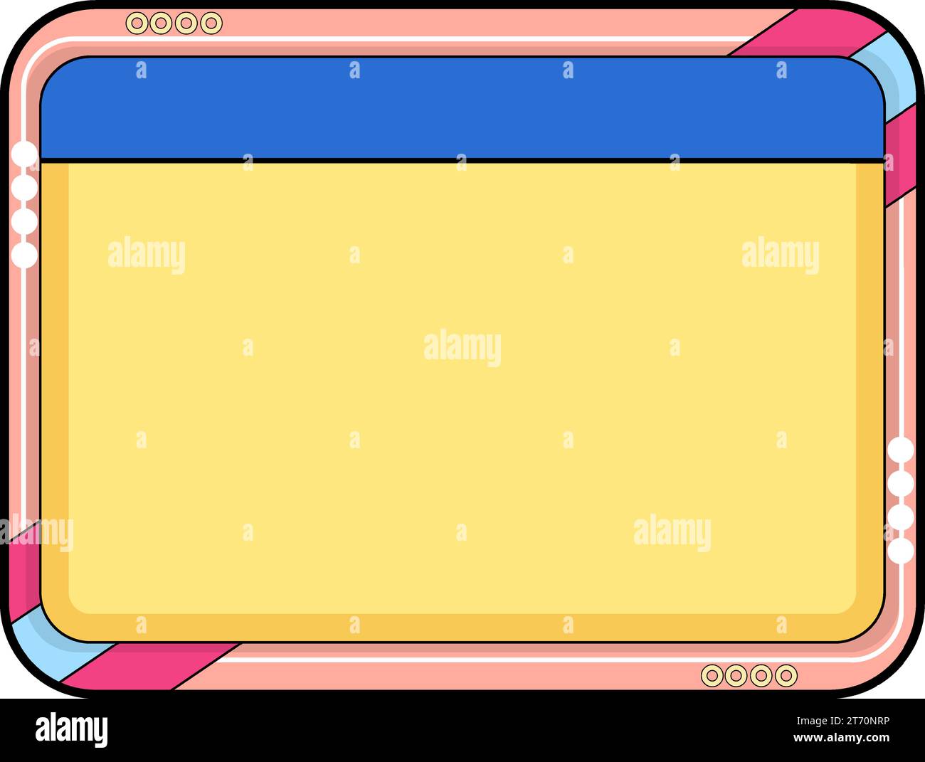 Vector cartoon illustration of a card holder with a border Stock Vector ...