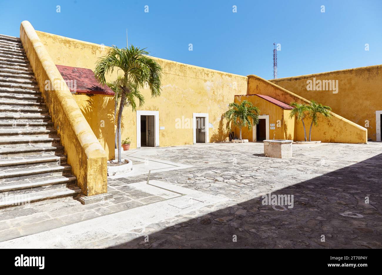 The Fort of San Miguel Archaeological Museum in Campeche, Mexico Stock ...