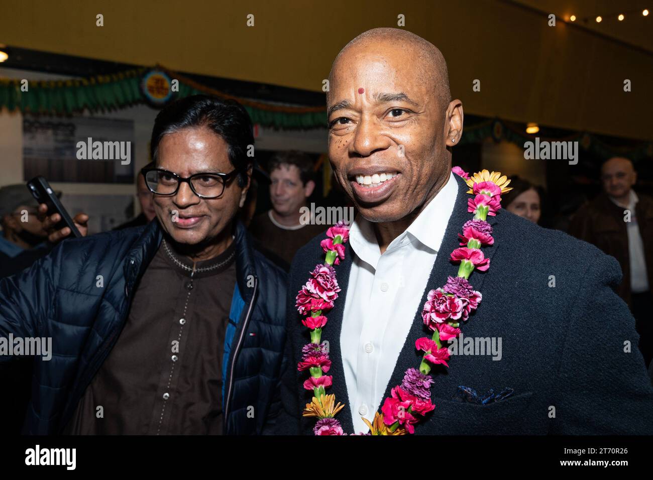 Mayor Eric Adams attends Diwali celebration at Hare Krishna Center in ...