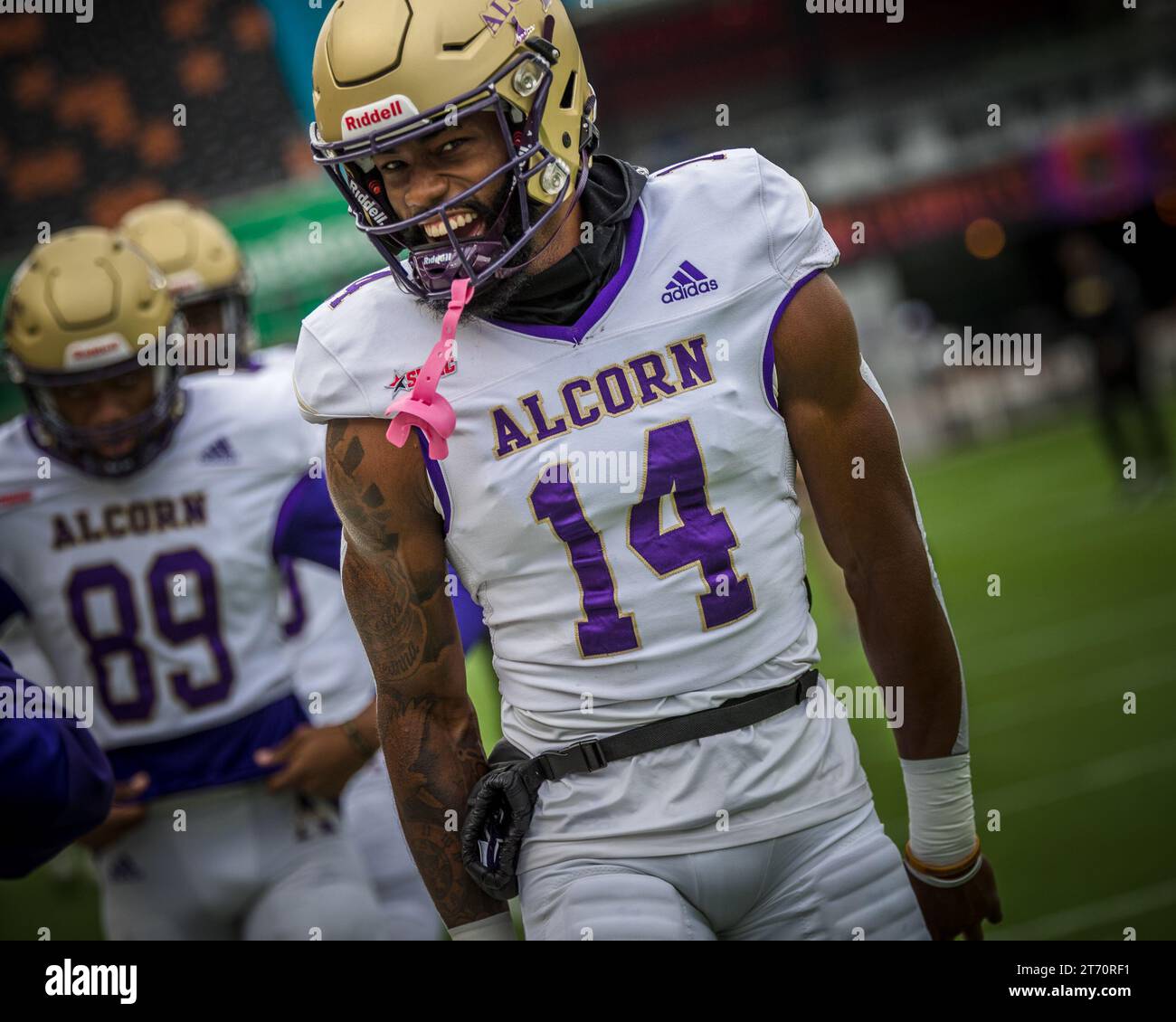 November 12, 2023: Alcorn State Braves wide receiver Monterio Hunt (14 ...