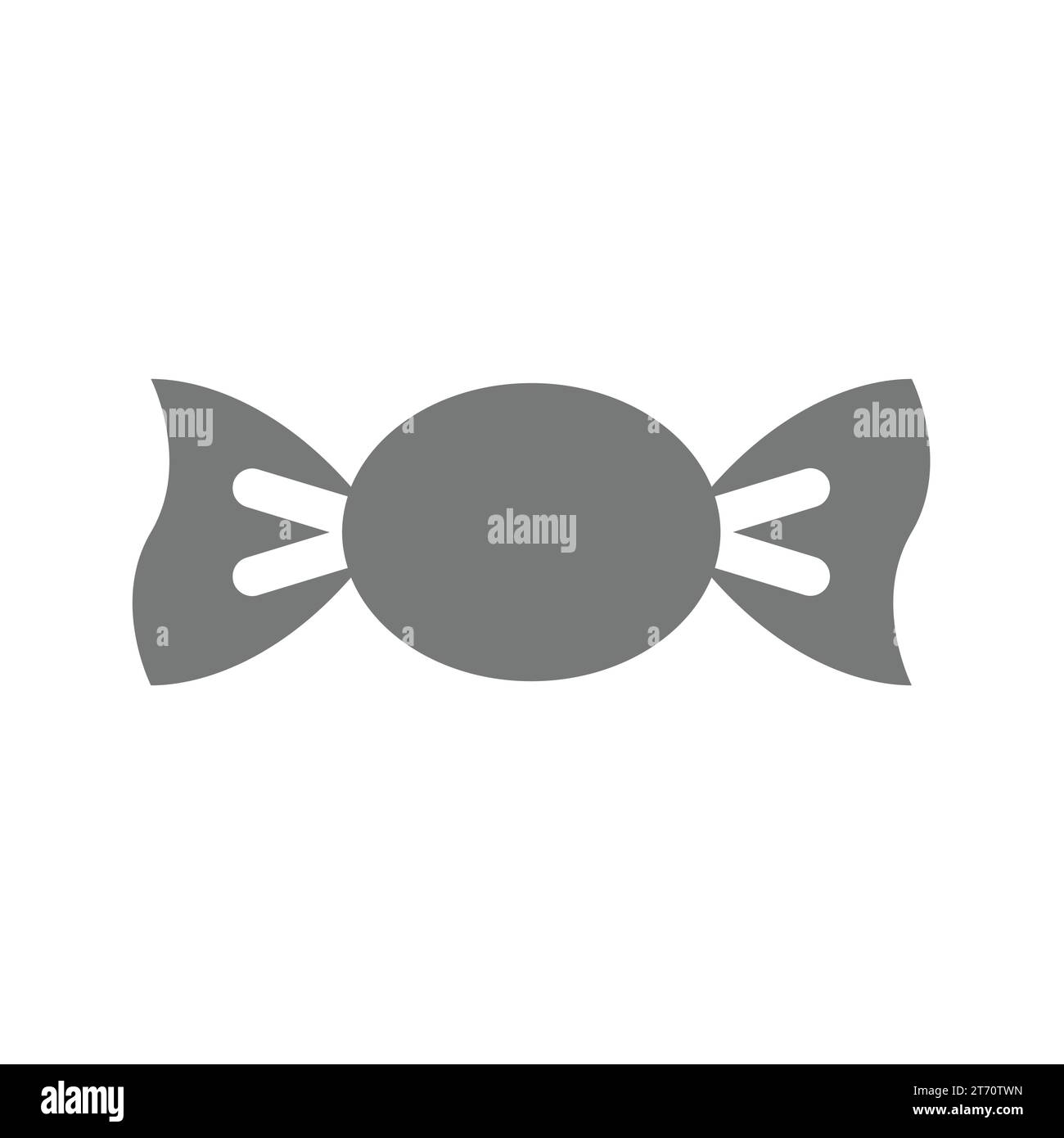 Candy vector icon. Simple sweet or sugar wrapped toffee symbol Stock ...