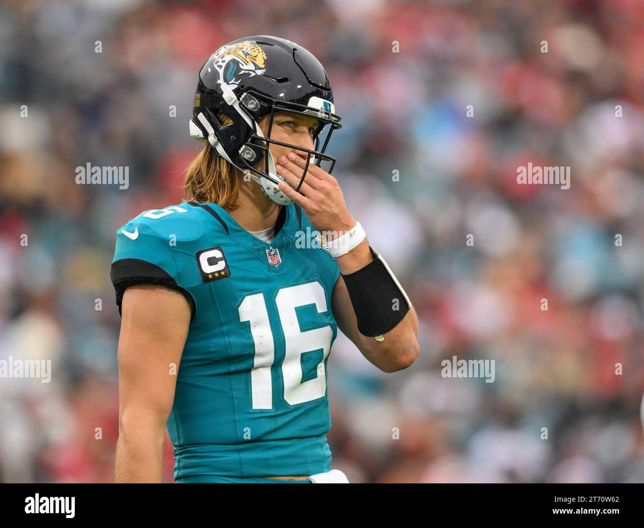 November 12, 2023: Jacksonville Jaguars quarterback Trevor Lawrence (16 ...