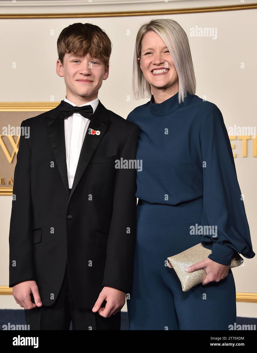 Westwood, USA. 12th Nov, 2023. Fflyn Edwards and Mother arriving at the ...